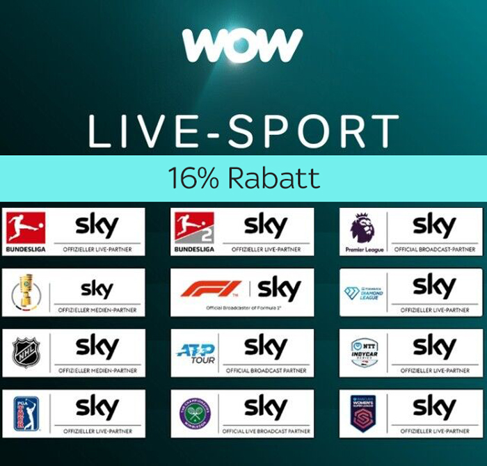 WOW Sport Angebote | Live-Sport ab 29,99 € streamen